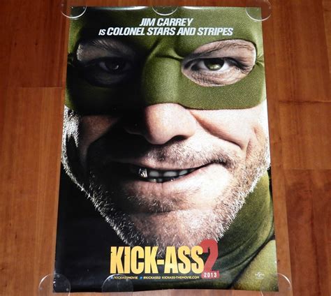 Original Movie Poster Kick Ass 2 2013 Unfolded Ds Teaser One Sheet Jim