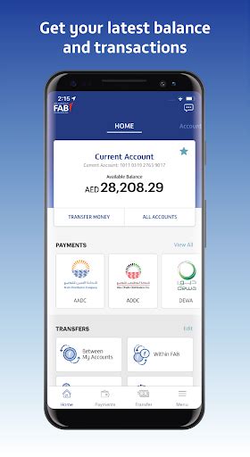 fab mobile banking apk by first abu dhabi bank