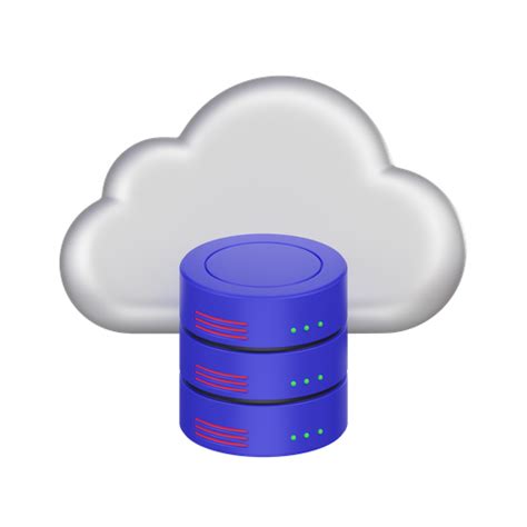 Cloud Database Storage Data 3d Illustration Download On Iconfinder