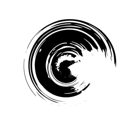 검은색 브러시 스트로크 프리미엄 벡터