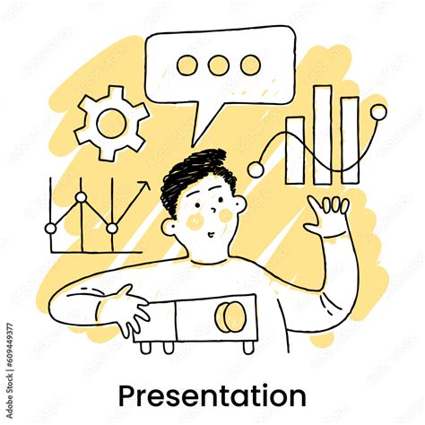 Vetor Do Stock Cute Cartoon Man Data Analysis Building A Dashboard Business Or Marketing