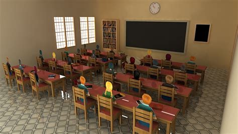 Class Room 3d Max