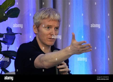 Patrick Collison Ceo Of Stripe Speaks During An Event At The Biohub Imaging Institute In
