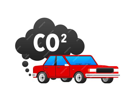 Premium Vector Co2 Emissions Icon Carbon Dioxide Car Co2 Cloud