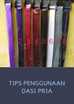 Najifa Jas Berikut Tips Penggunaan Dasi Pria
