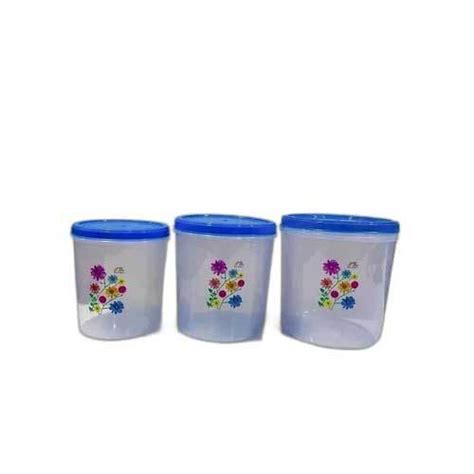 Round Plain Plastic Containers Polypropylene Material Customizable Size Rigid Hardness