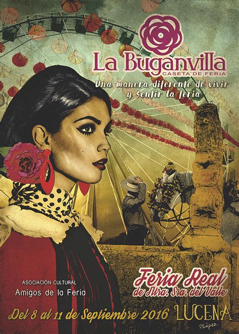 Cartel Caseta La Buganvilla • Pedro López Ilustrador