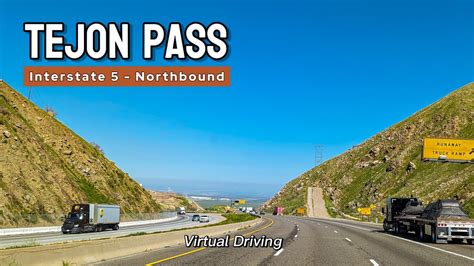 4k Full Video Over Tejon Pass Interstate 5 Northbound Steep Grade