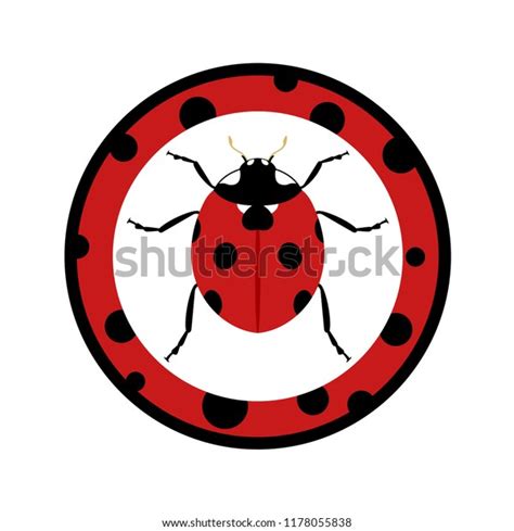 Creative Ladybug Circle Symbol Stock Vector Royalty Free 1178055838