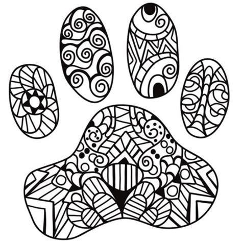 ⊛ Mandalas De Perros Para Colorear ️ A Color Y Coloreados