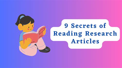 Secrets Of Reading Research Articles 9 Easy Steps Ilovephd