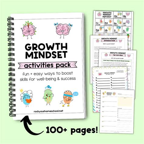 Growth Mindset Activities Pack Rock Your Homeschool