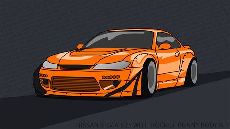 Nissan Silvia S15 Wallpaper 4k Rocket Bunny Orange By Itsbarney01 On