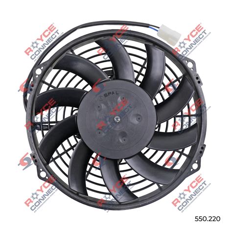 Eletroventilador Universal Spal Aspirante 9 Polegadas Pás Em S 12 Volts Oem Va07 Ap12c 58a