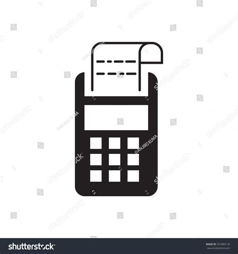 Dot Matrix Printer Icon Vector Illustration Stock Vector Royalty Free