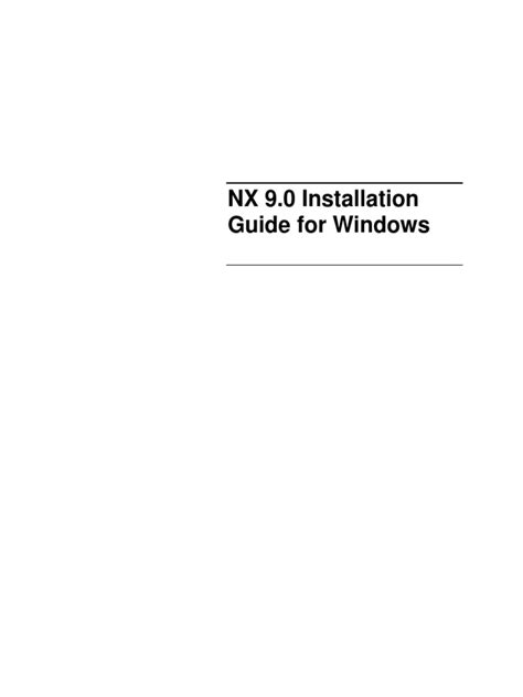nx pdf installation computer programs transmission control protocol