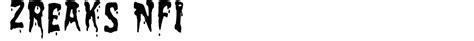 Zreaks Nfi Font Download