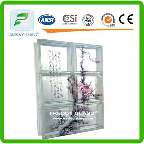 Bluegreenclear Cloudy Glass Blockglass Brick Glass Block Glass