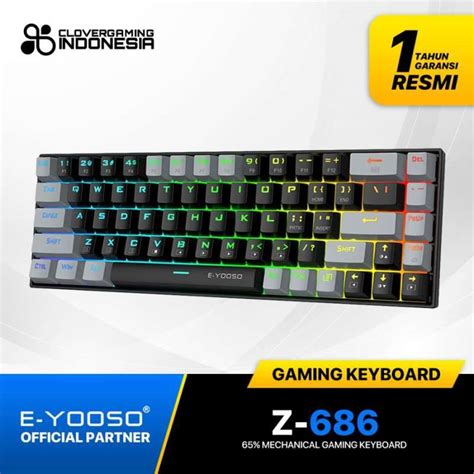 Jual Eyooso Z686 60 Wired Rgb Gaming Keyboard E Yooso Z 686 68 Keys Di