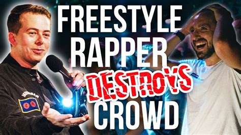 White Guy Has Insane Freestyle Rap Skills Youtube