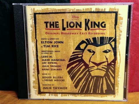 The Lion King Original Broadway Cast Recording Elton John Tim Rice