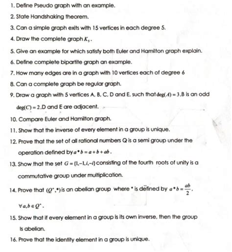 Define Pseudo Graph With An Example State Handshaking Theorem Can A Sim