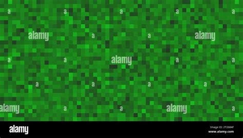 Green Pixel Grass Seamless Pattern Farm Lane Or Earth Game Surface