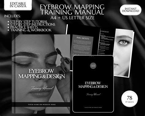 Brow Mapping Manual Eyebrow Mapping Workbook Brow Mapping And Design