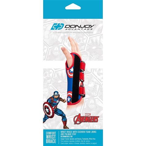 Donjoy Marvel Comfort Wrist Brace Captain America Novitatech