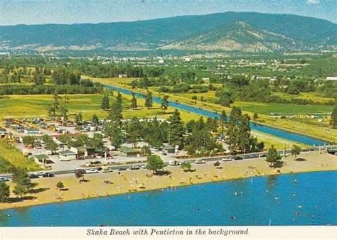 A Look At Pentictons Skaha Lake In Bright Historic Photo From The
