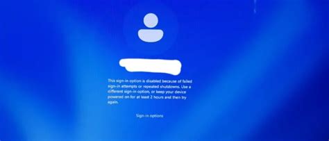Fix This Sign In Option Is Disabled Because Of Failed Sign In Attempts