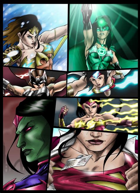 Justice League Of Themyscira By Huang Jun On Deviantart