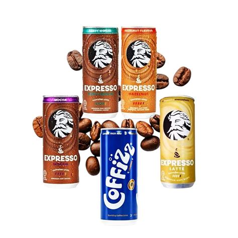 [ 1 Tin ] 240ml 250ml Zus Expresso Coffizz Latte Mocha Hazelnut Minty Mocha Oiginal