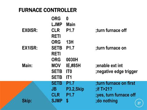 8051 interrupts temporary suspension of a program ppt