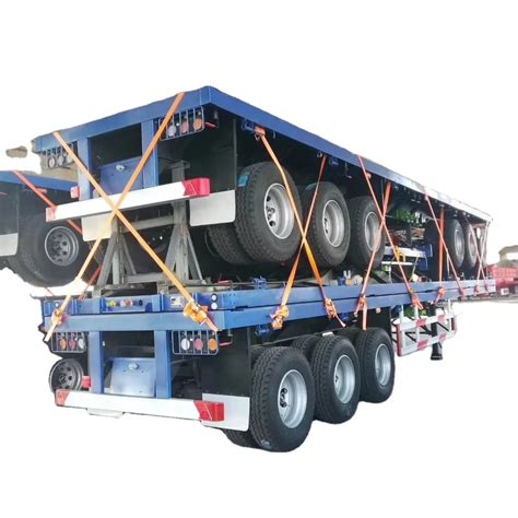 Best Selling Factory Direct Sale 34 Axles Heavy Duty Flatbed Semi