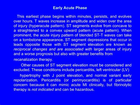 St Segment Elevation Acute Myocardial Infarction And Complications Of Myocardial Infarction