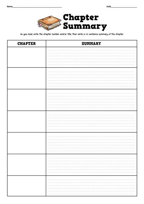 13 Printable Summary Worksheet Artofit