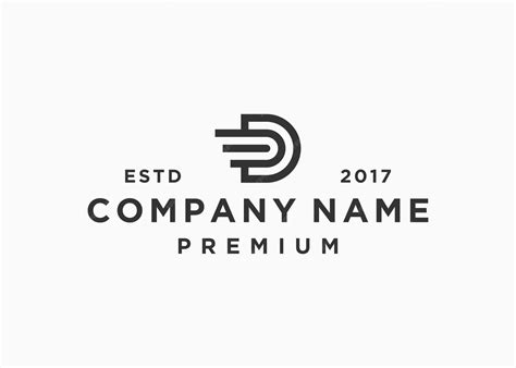 Premium Vector Letter D Logo Design Vector Illustration Template