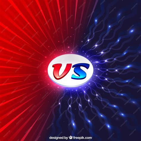 Free Vector Colorful Versus Background