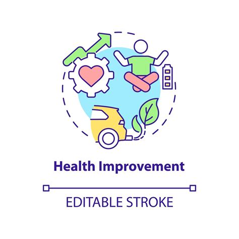 Health Improvement Concept Icon Carbon Offsetting Benefit Abstract