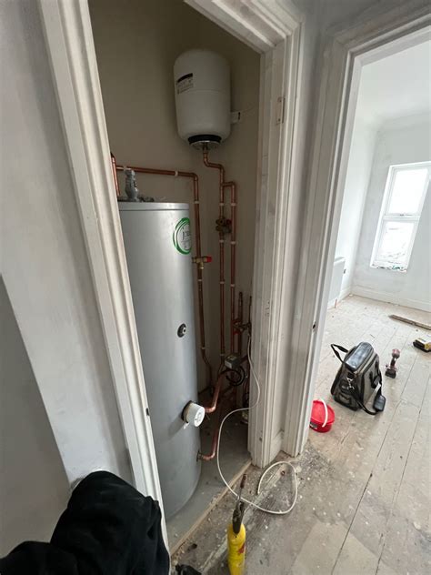 200l Cylinder Uf Heating Install James Goodhew
