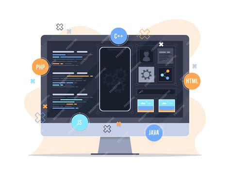 Diseño De Concepto De Desarrollo De Aplicaciones Vector Gratis