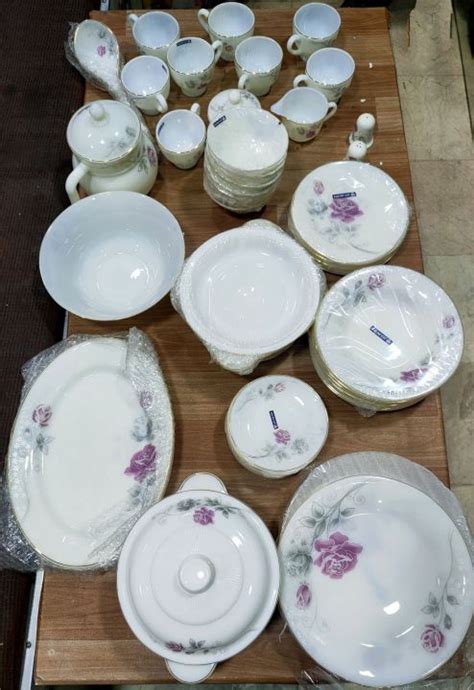 Marble Dinner Set 72 Pcs Gemya Usa Original 8 Persons Serving Premium Quality Imported Darazpk