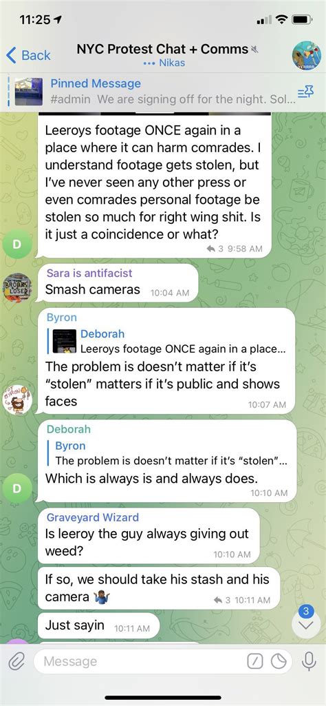 Elad Eliahu On Twitter In Telegram Group Chats Antifa Discuss Robbing