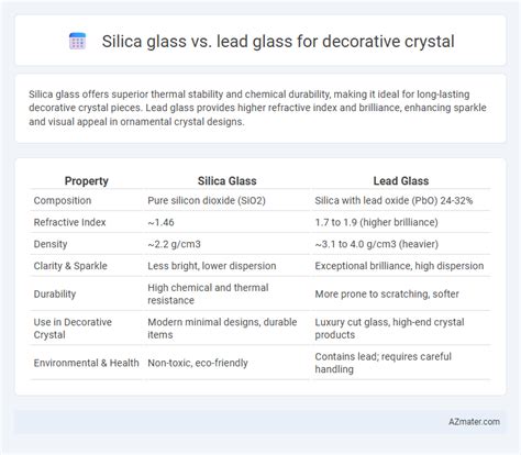 Silica Glass Vs Lead Glass For Decorative Crystal What Is The