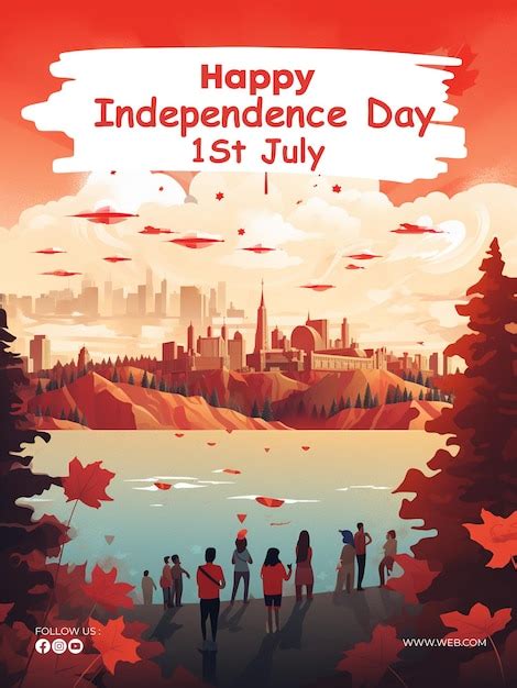 Premium Psd Psd Of Happy Canada National Day Design For Canada