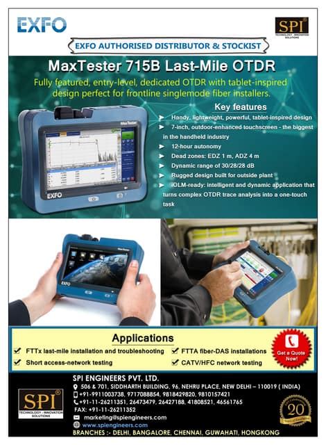 Exfo Maxtester 715b Otdr Pdf