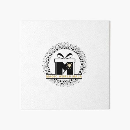 Magic World Maja Logo Art Board Print For Sale By Gestudio Redbubble