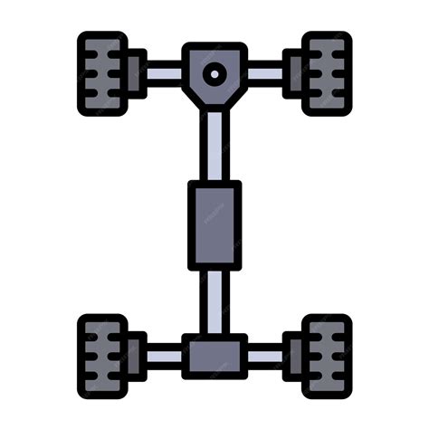 Premium Vector Chassis Vector Illustration Style