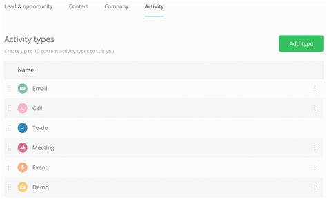 Creating Custom Activity Types Teamwork Crm Support